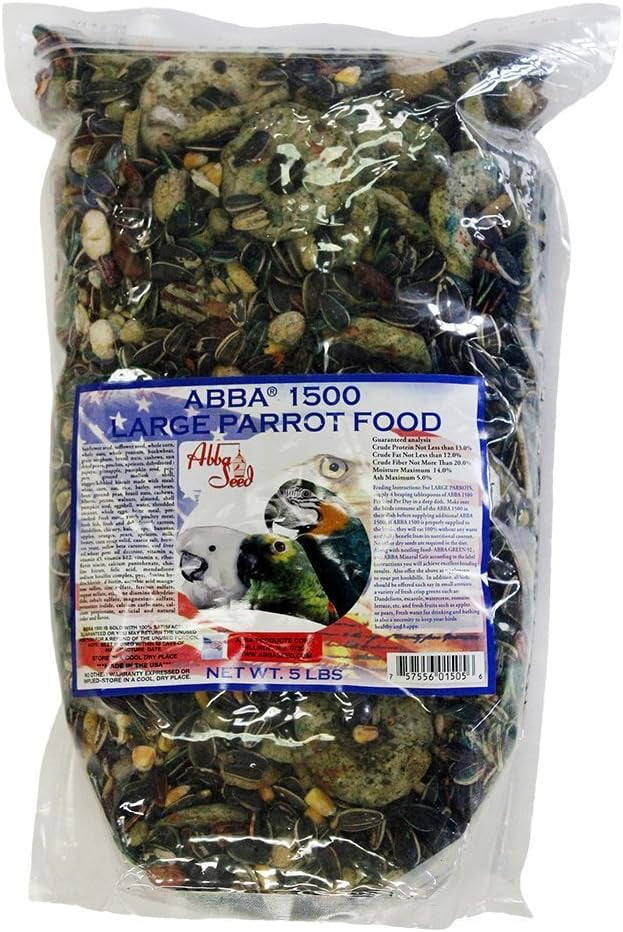 ABBA 1500 Bird Foods Large Parrot Food 5lbs - Walmart.com
