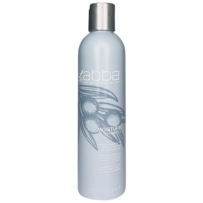 ABBA Moisture Shampoo, Olive & Peppermint Oil, 8 Fl Oz - Walmart.com