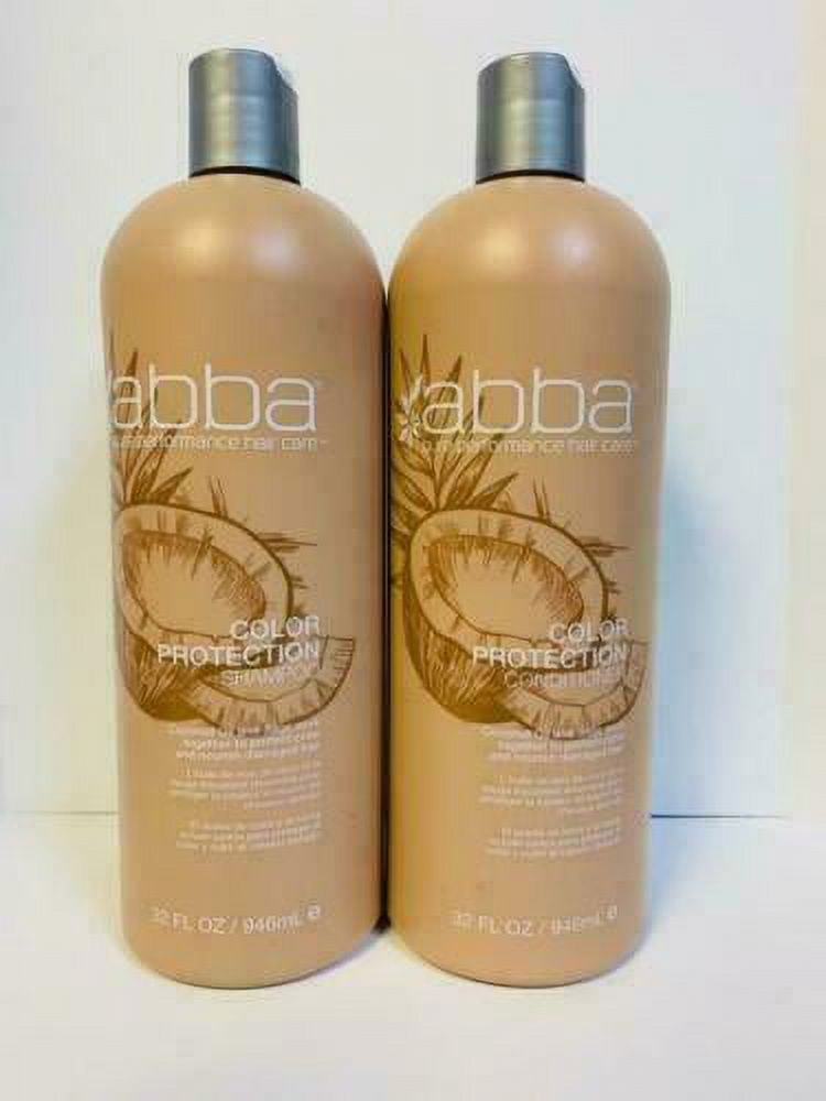 ABBA Pure Color Protection Hair Shampoo & Conditioner Liter Duo Set ...