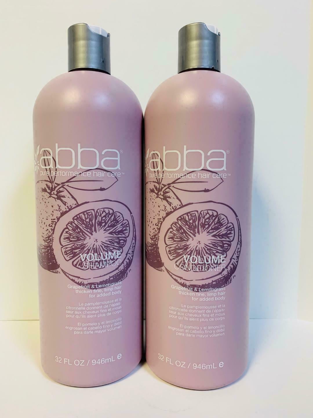 ABBA PURE VOLUMIZING SHAMPOO & CONDITIONER FULL SIZE LITER DUO SET - 33 ...