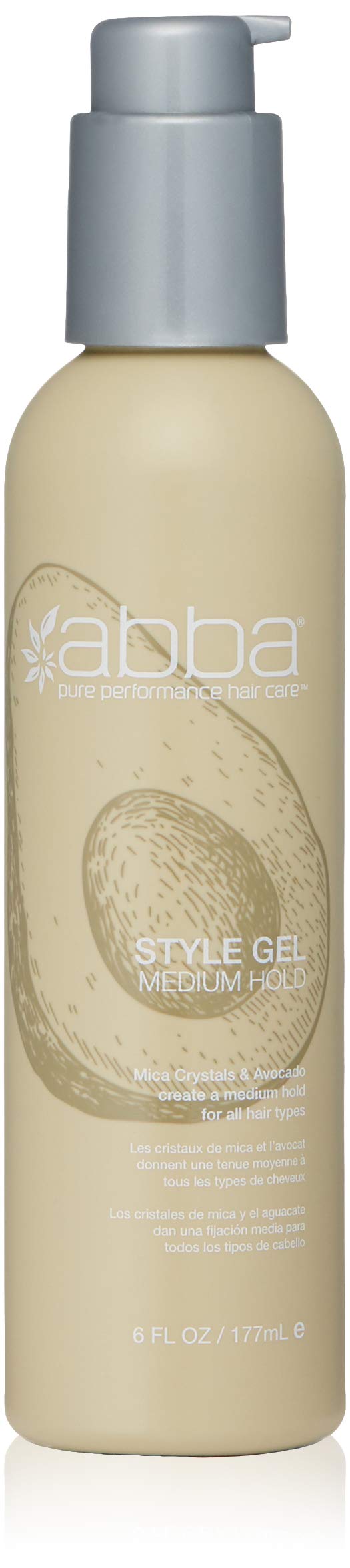 ABBA Style Gel Medium Hold, 6 Fl oz - Walmart.com