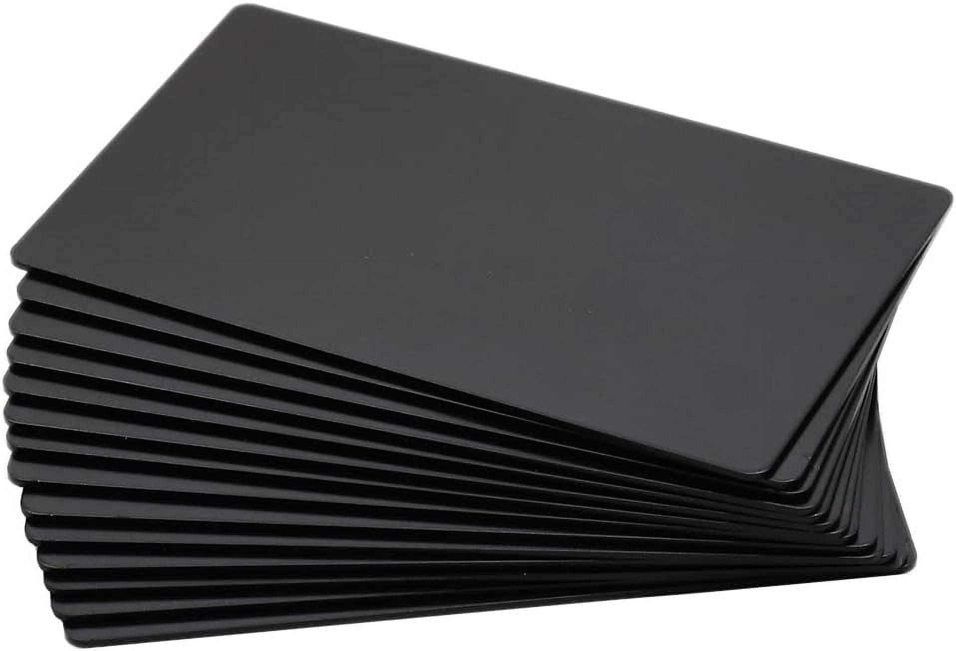 ABBECIAO 0.04" Thick Blank Aluminum Business Cards Anodized Metal Blank ...