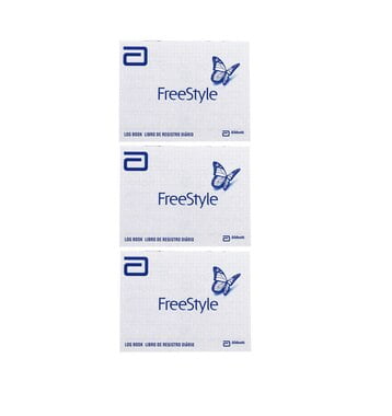 ABBOTT FreeStyle Log Book [3 pack] For GLucose Care - Walmart.com
