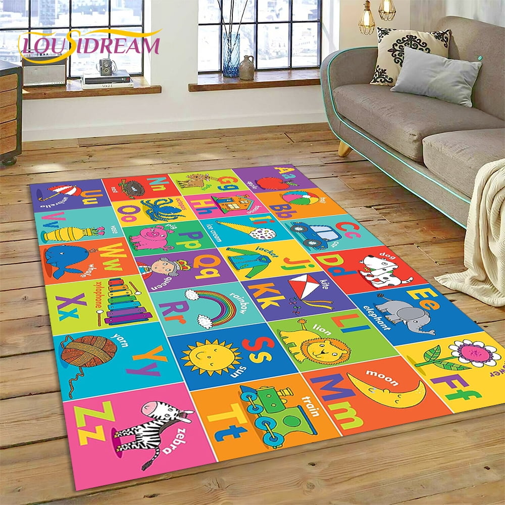 ABC Alphabet Children Crawling Early Eduion Cartoon Kids Playroom Area ...
