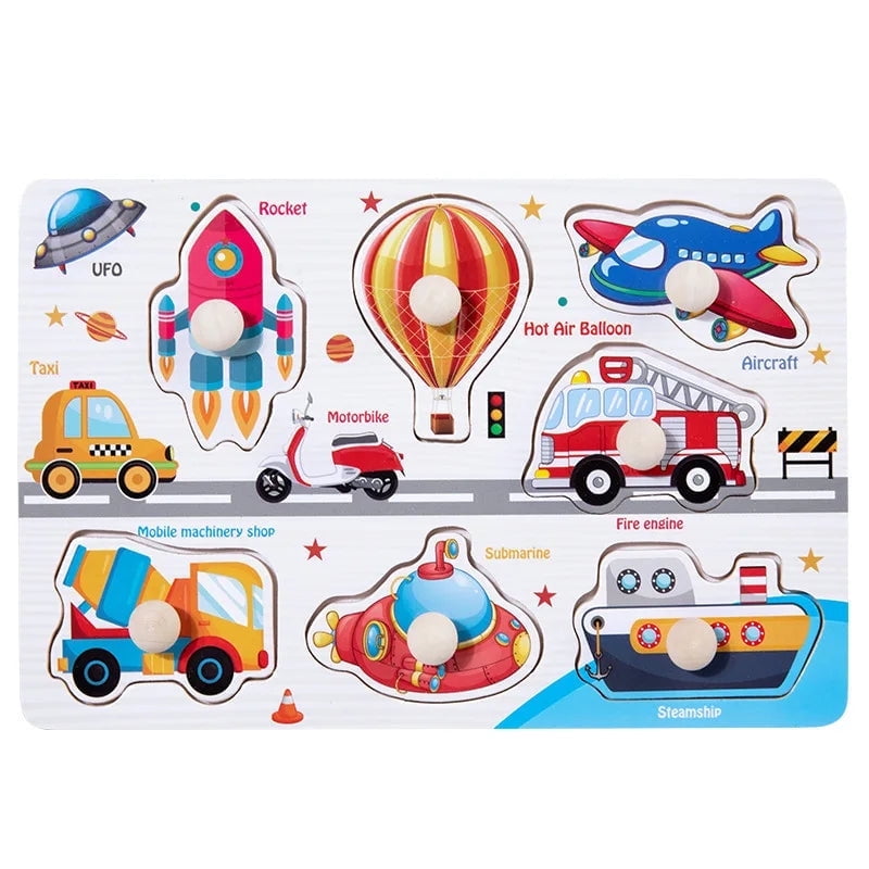 ABC Alphabet Number Shape Matching Board Game Toy - Walmart.com