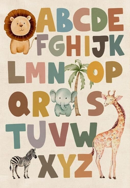ABC Alphabet Poster Wall Art Alphabet Artwork for Classroom Wall Decor ...