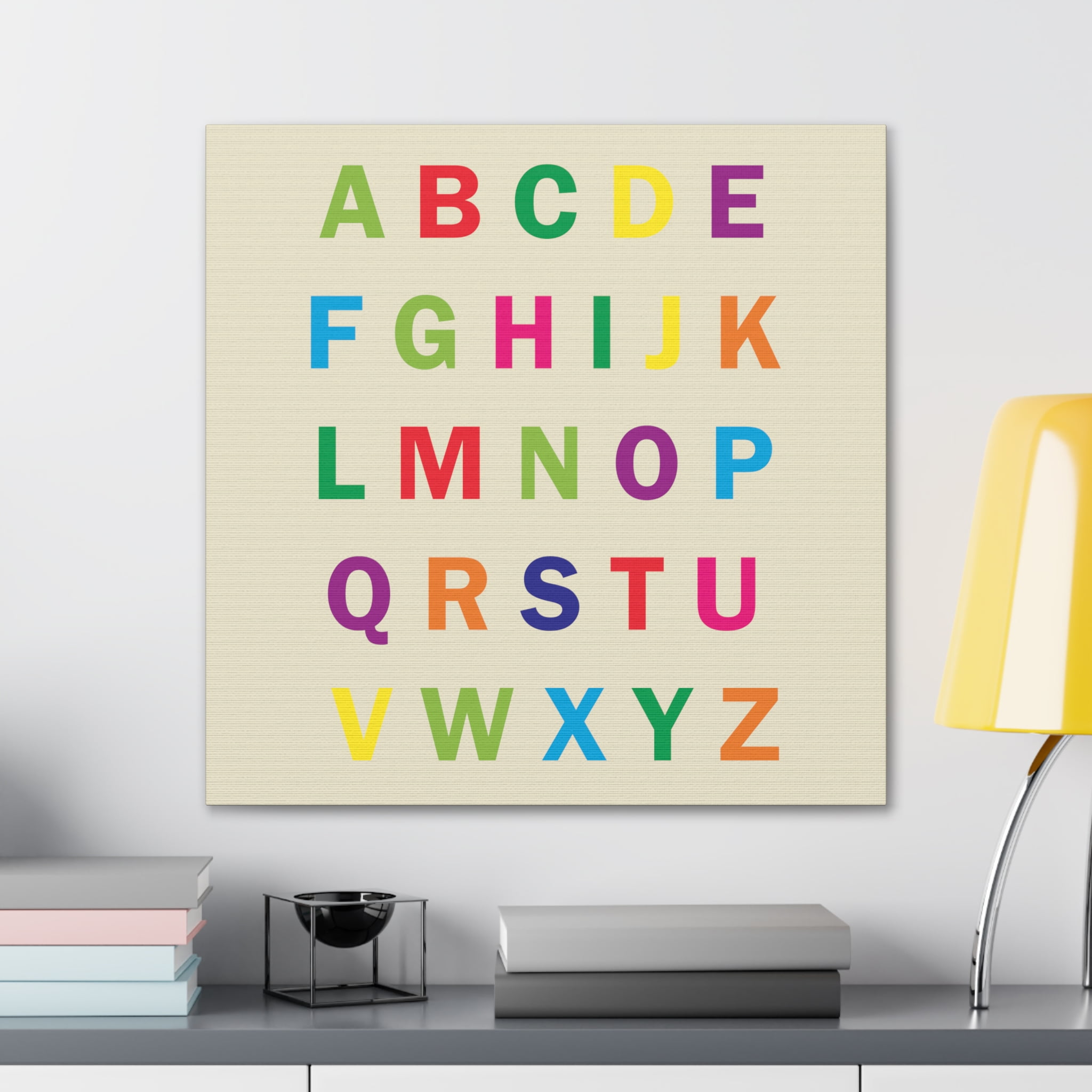 ABC Alphabet Sign on Canvas - Walmart.com