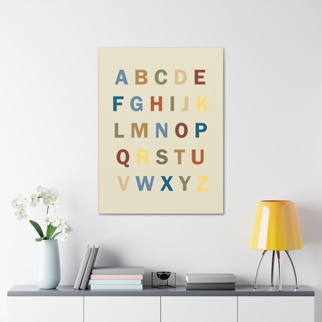 ABC Alphabet Sign on Canvas - Walmart.com