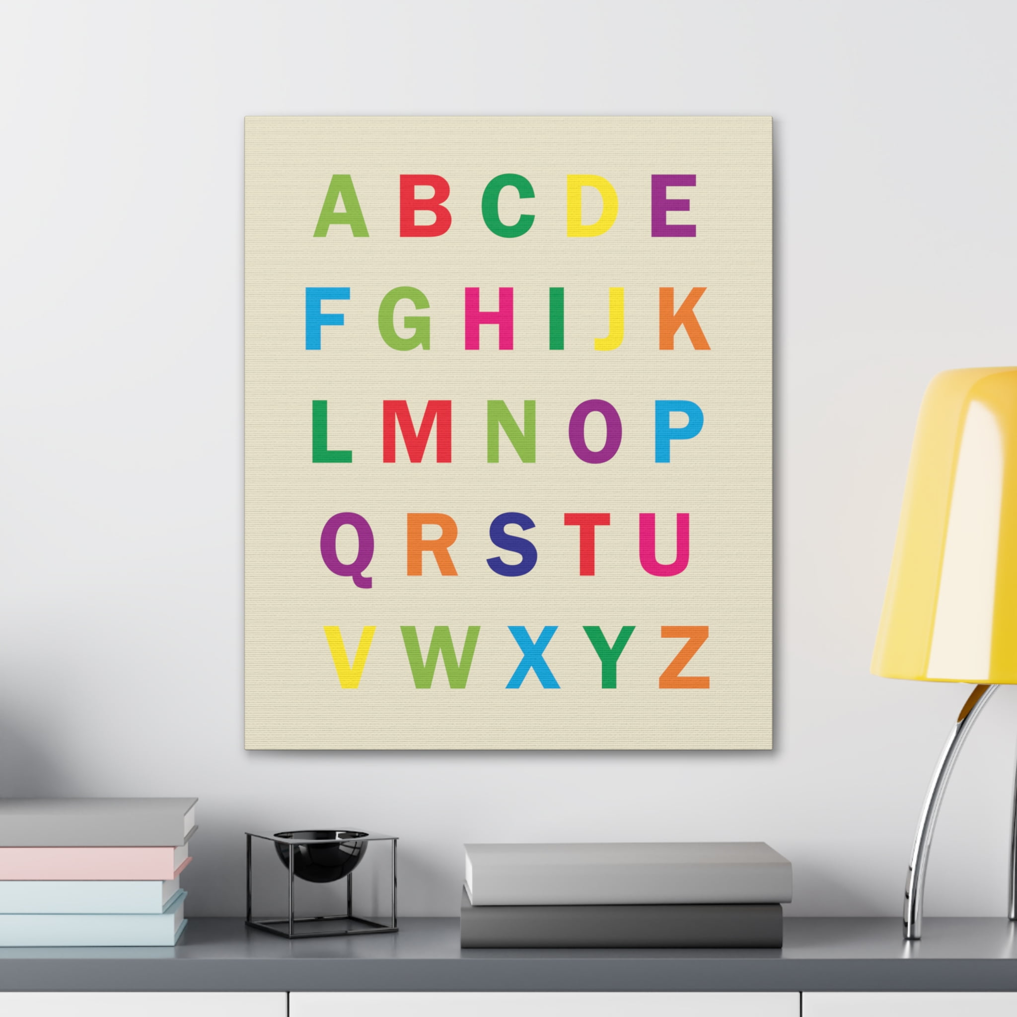 ABC Alphabet Sign on Canvas - Walmart.com