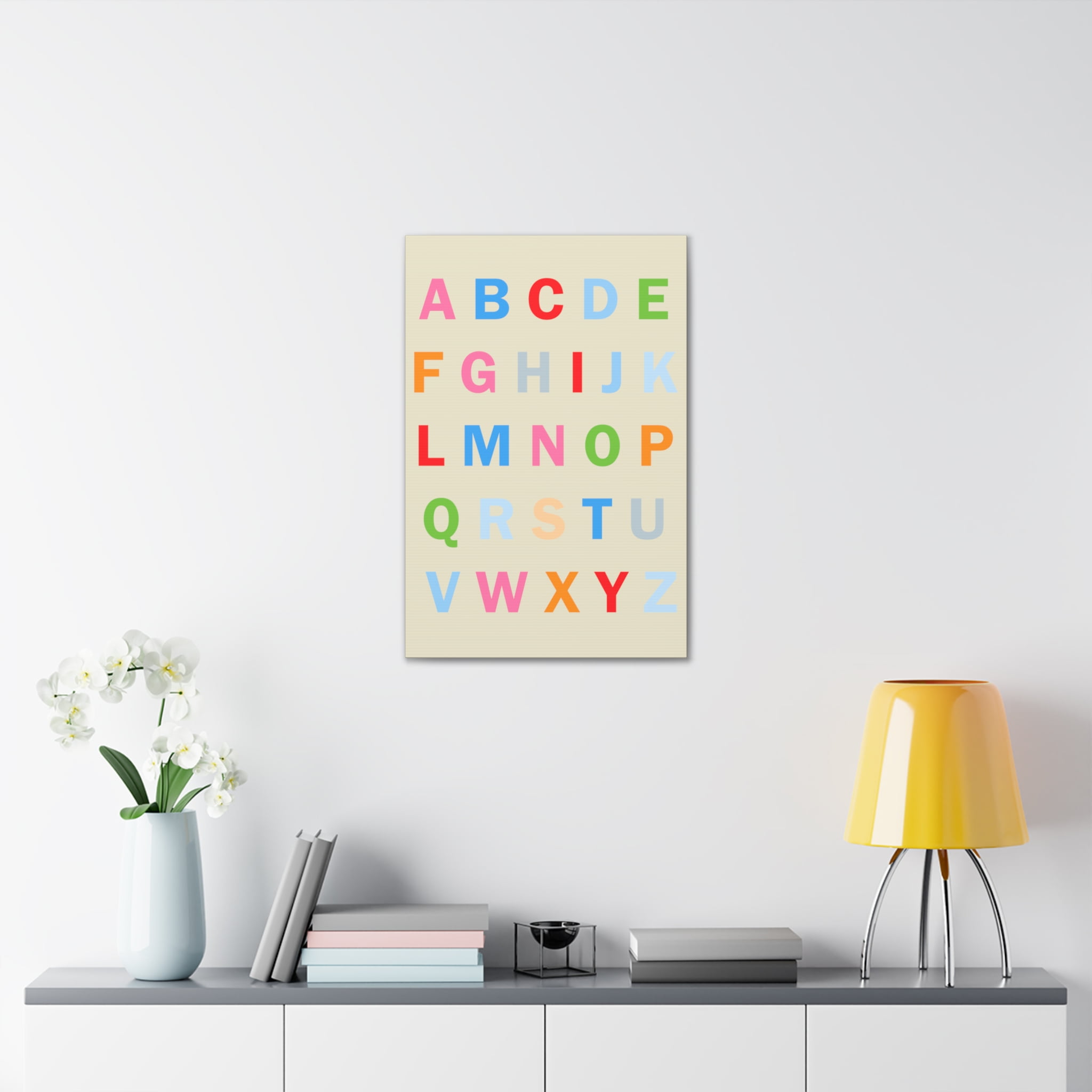 ABC Alphabet Sign on Canvas - Walmart.com
