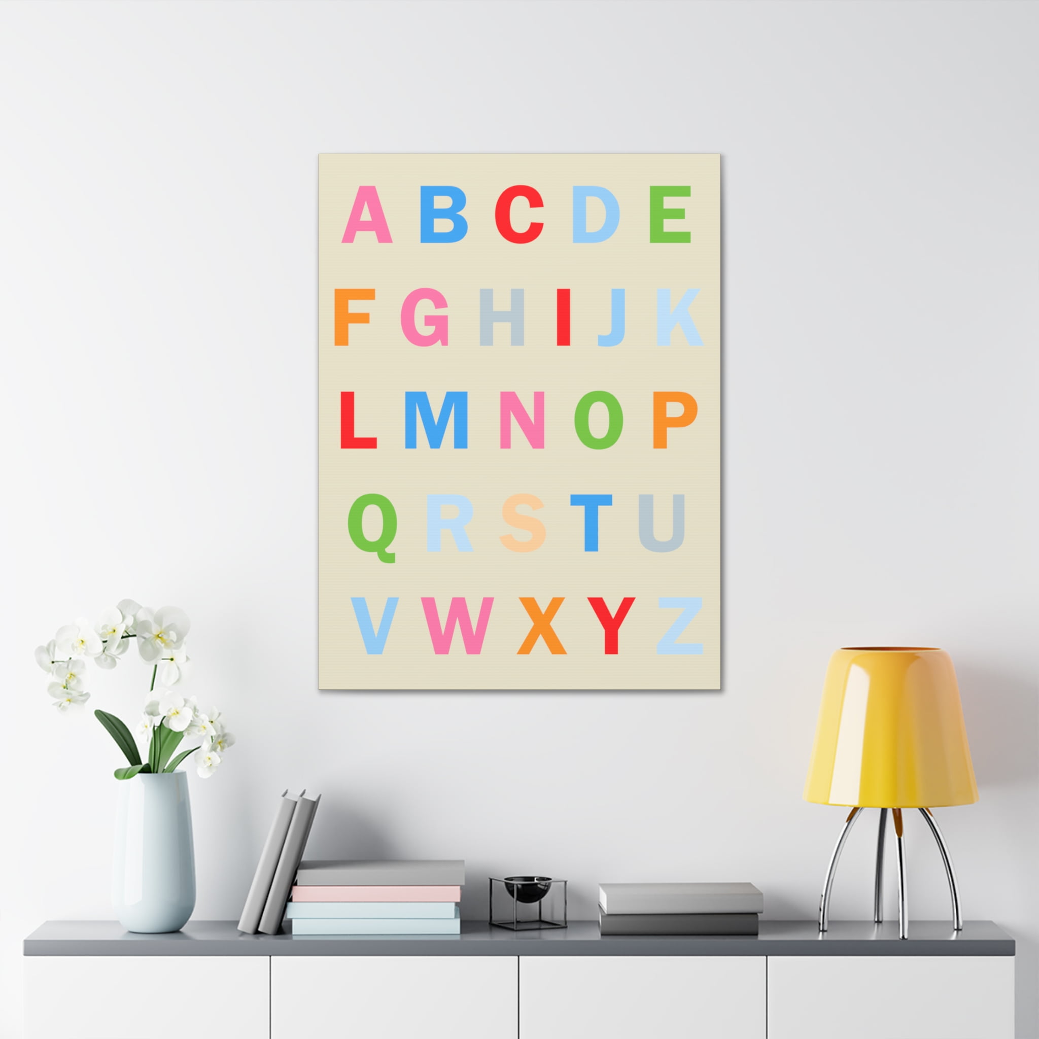ABC Alphabet Sign on Canvas - Walmart.com
