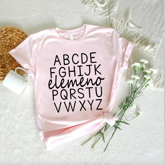 ABC Alphabet Teacher Shirt: Elemeno Back to School Tee TSHIRT All Size ...