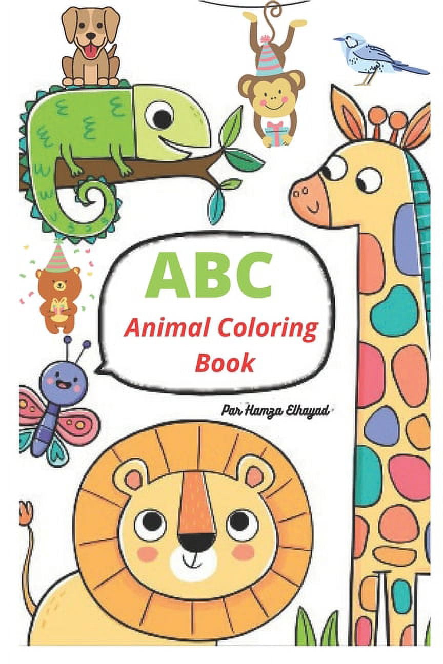 ABC Animal Coloring Book: Cute Alphabet Coloring Book For Kids ...