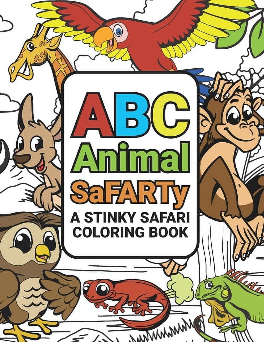 ABC Animal SaFARTy: A Stinky Safari Coloring Book With Farting Animals ...