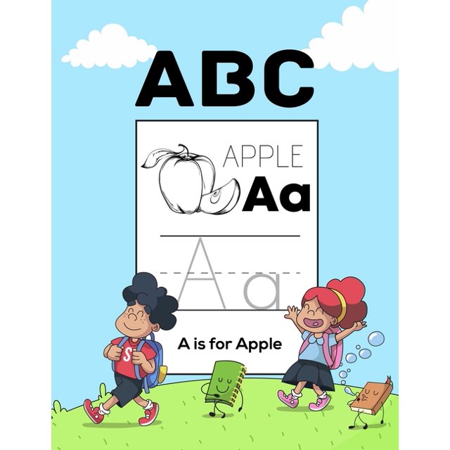 ABC Apple : Letter Tracing Books for Kids Ages 3-5 100 Pages Tracing ...