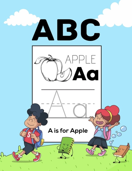 ABC Apple: Letter Tracing Books for Kids Ages 3-5 100 Pages Tracing ...