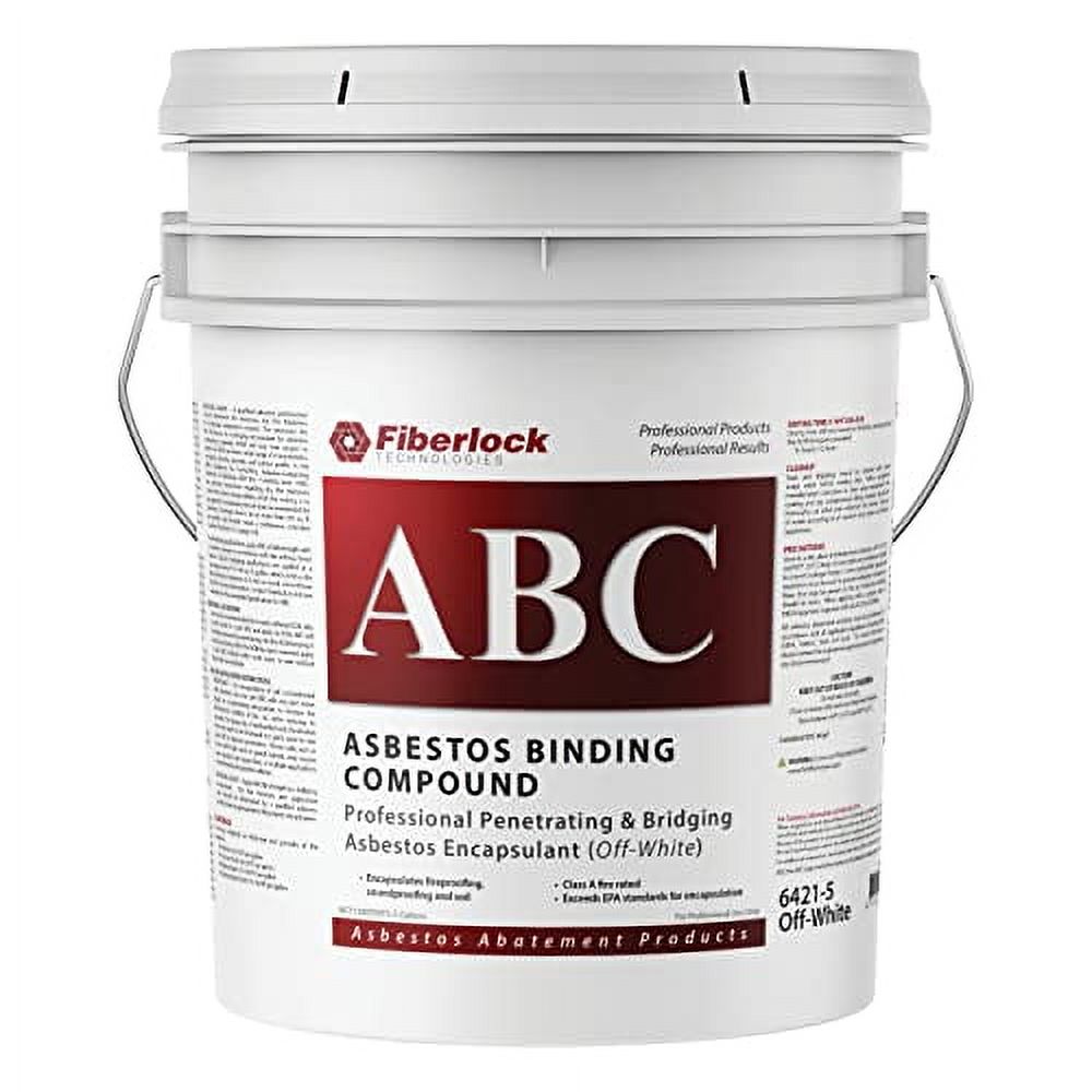 ABC Asbestos Binding Compound, Off White, 5 Gallons, Friable Asbestos ...