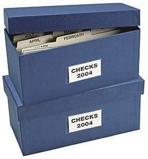 ABC Check Storage Box w/ 12 Dividers, 5" x 9 3/4" x 4 3/8", Blue - Set ...