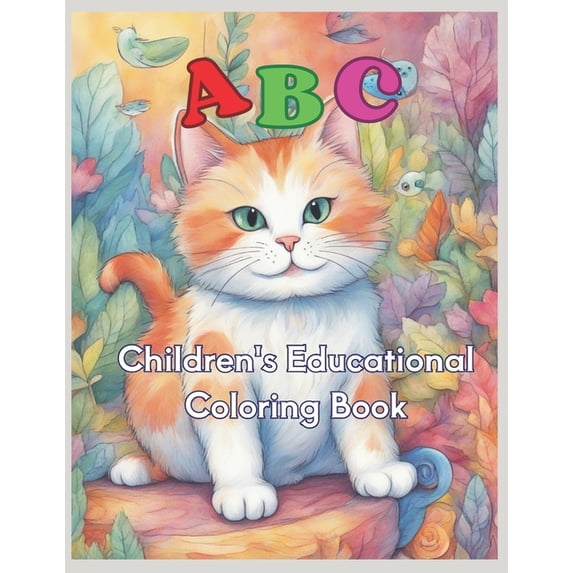 ABC: Children's Educational Coloring Book, (Paperback) - Walmart.com