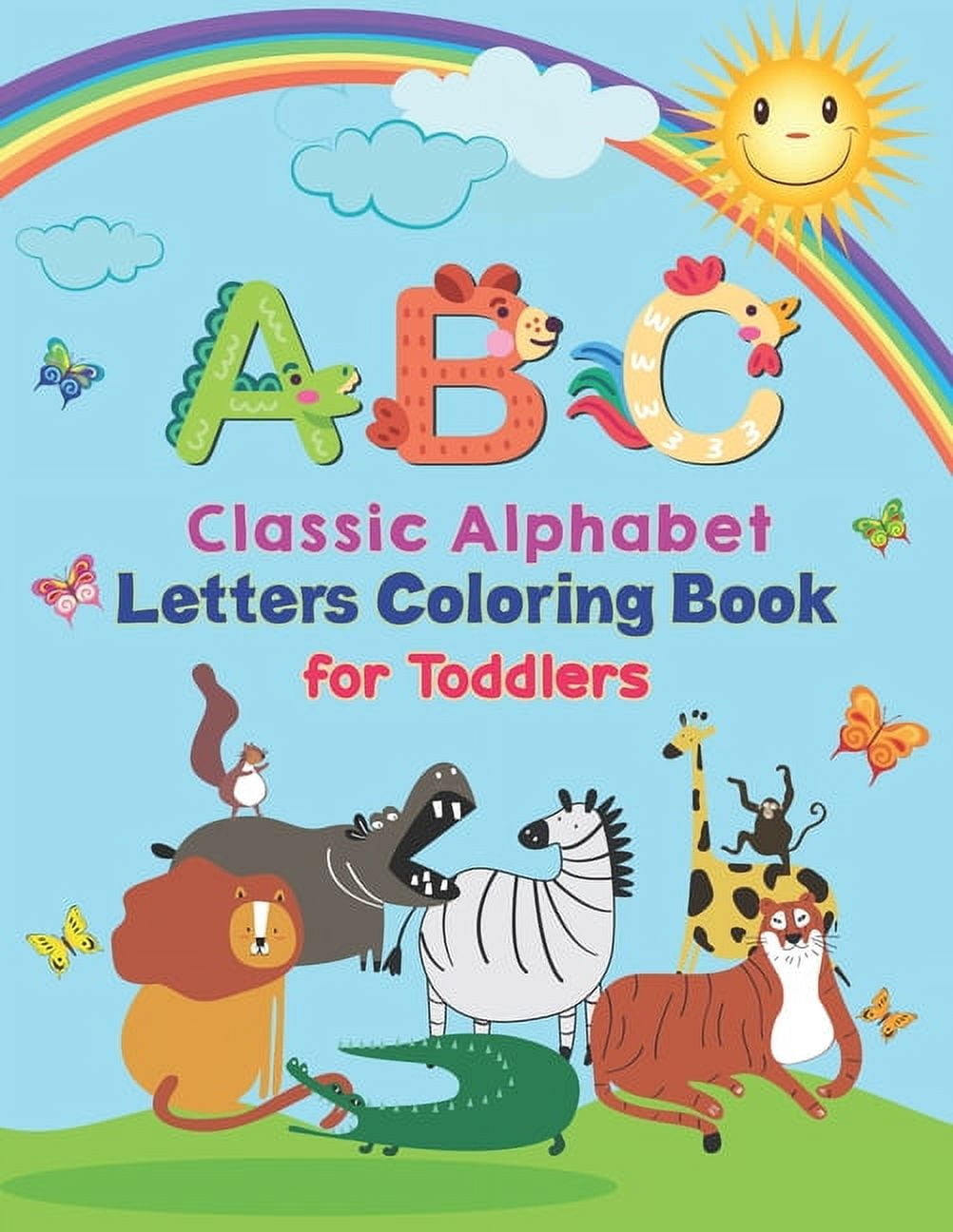 ABC - Classic Alphabet Letters Coloring Book For Toddlers: Alphabet ...