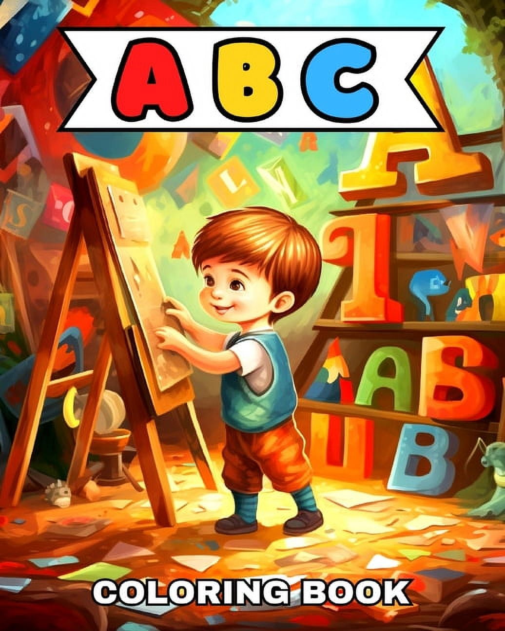 ABC Coloring Book: Coloring Pages for Toddlers with Letters, Animals ...