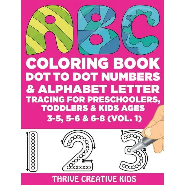 ABC Coloring Book, Dot to Dot Numbers & Alphabet Letter Tracing For ...