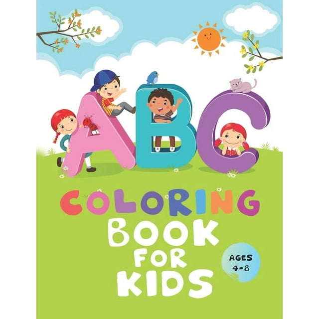 ABC Coloring Book For Kids Ages 4-8 : Toddler ABC coloring book ...