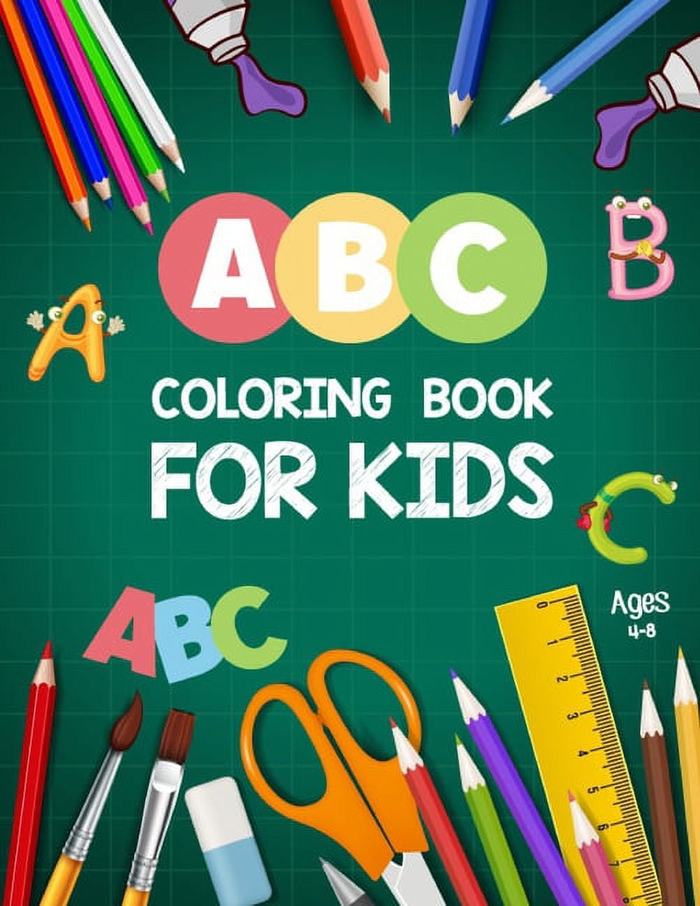 ABC Coloring Book for Kids Ages 4-8: ABC Letters Book - Educational ...