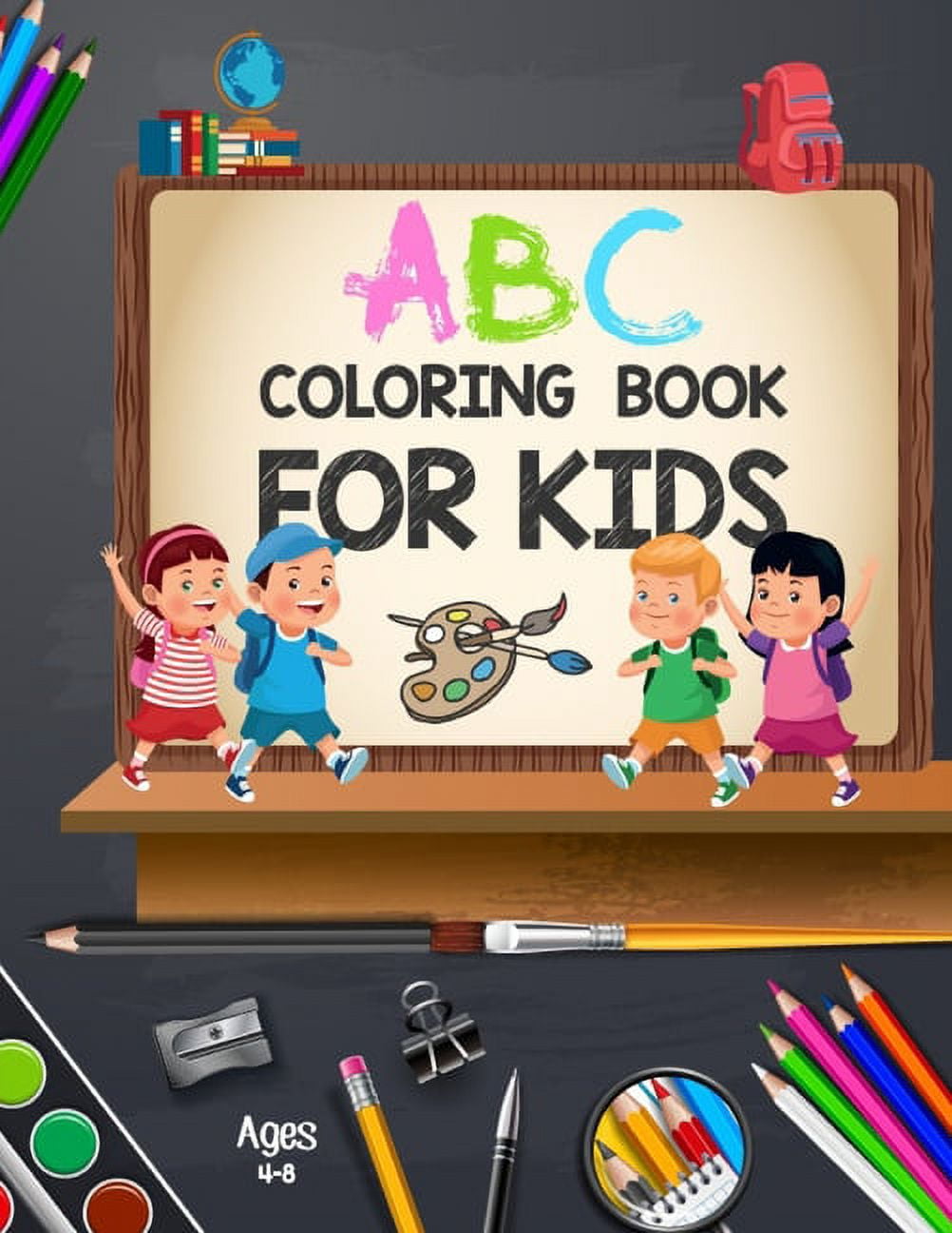 ABC Coloring Book for Kids Ages 4-8: Toddler ABC coloring book - ABC ...