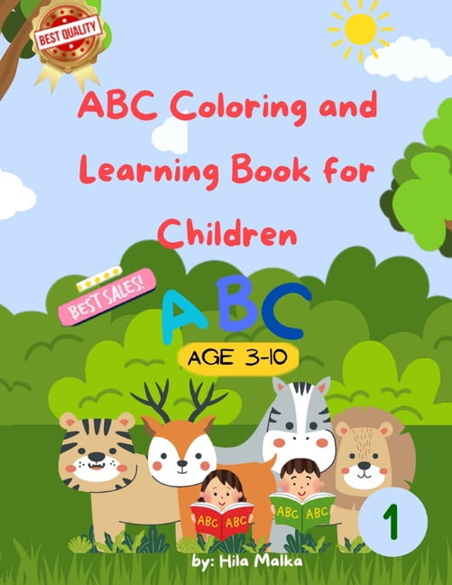 ABC Coloring and Learning Book for Children Ages 3-10: Discovering ...