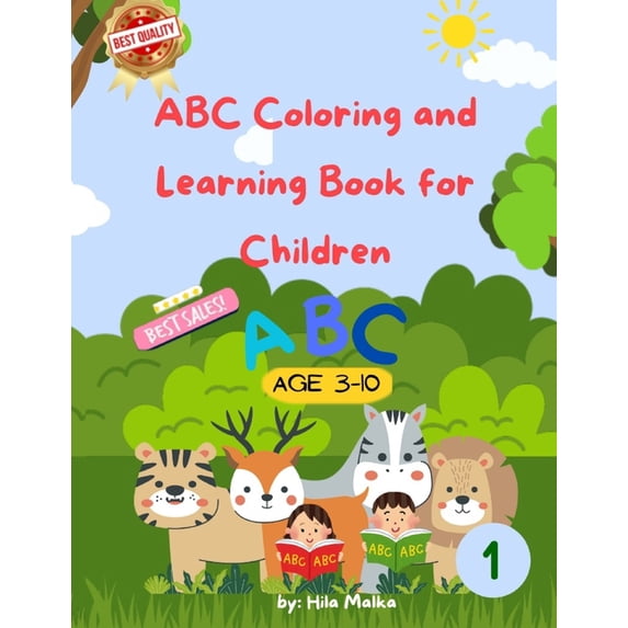 ABC Coloring and Learning Book for Children Ages 3-10: Discovering ...