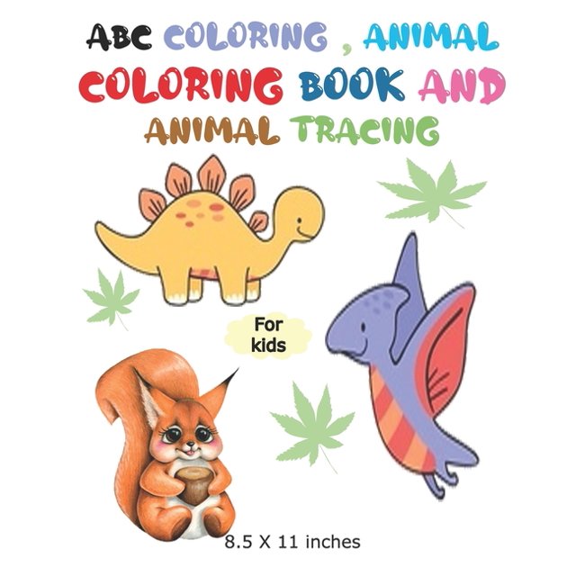 ABC Coloring, animal coloring Book and animal tracing : Animal coloring ...