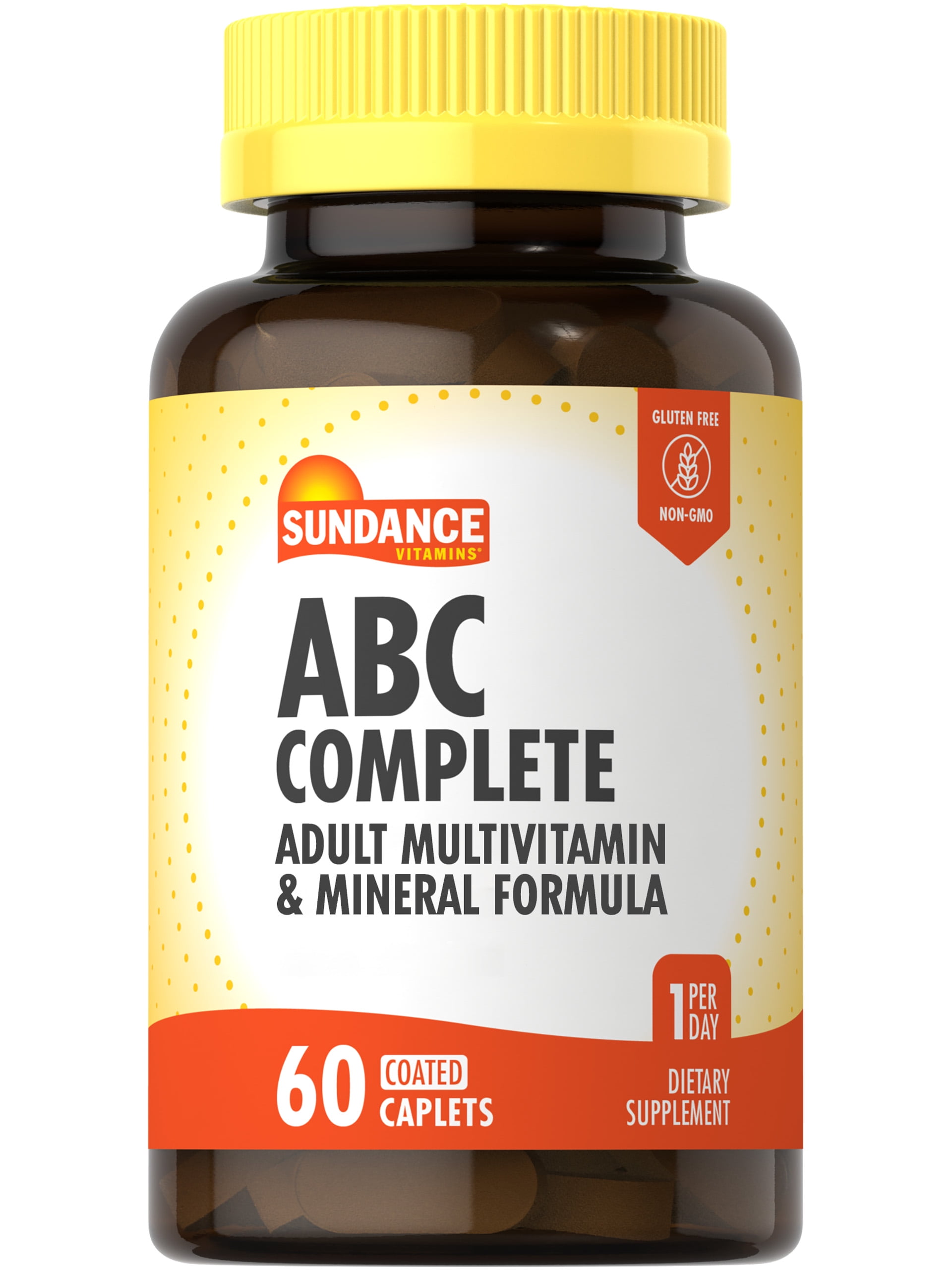 ABC Complete Multivitamin | 60 Caplets for Men and Women | by Sundance ...