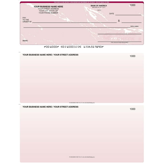 ABC Computer Checks, Standard Business Format, Top Check Style ...