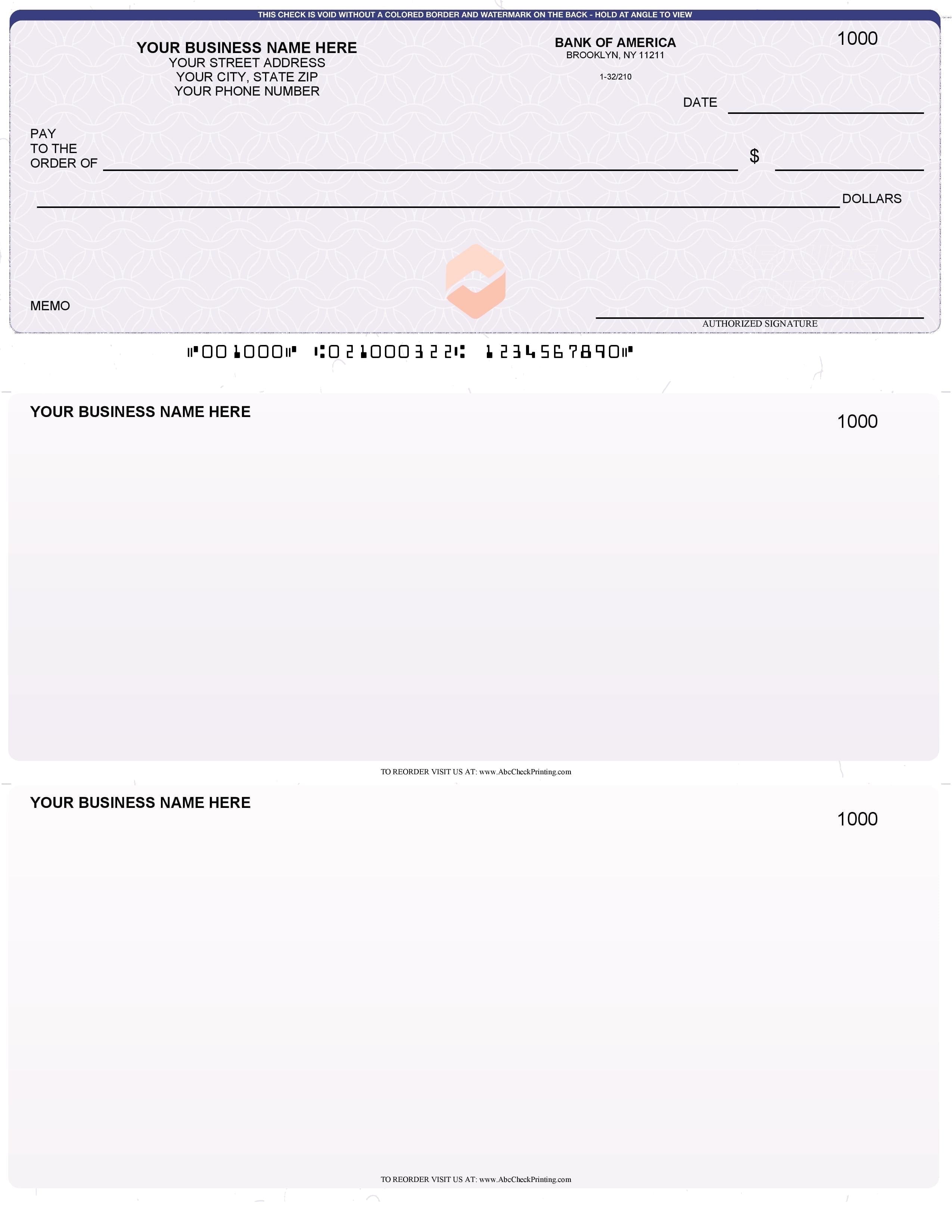 Abc Check Printing Computer Checks, Compatible with QuickBooks, Chain ...