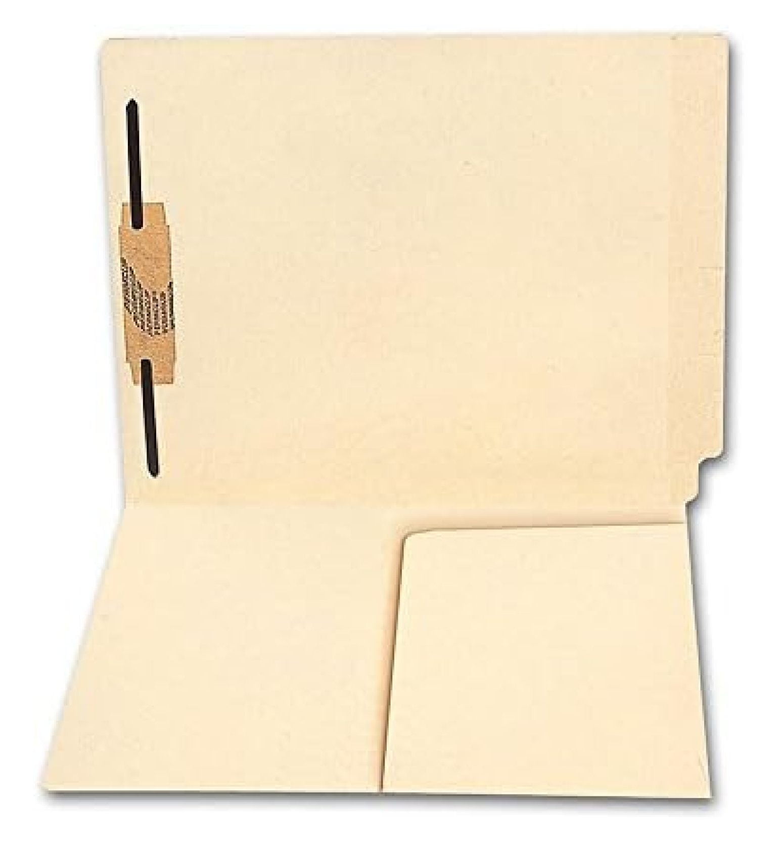 ABC Deluxe Half Pocket Manila File Folder - 1 Fastener End Tab Document ...