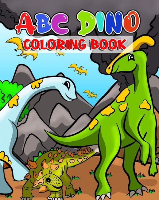 ABC Dino Coloring Book: Alphabet Abc Dinosaur Coloring Book For Kids ...