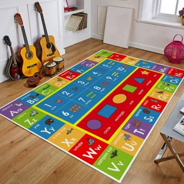 TWINNIS ABC Learning Play Rug for Kids, Preschool Educational Area ...