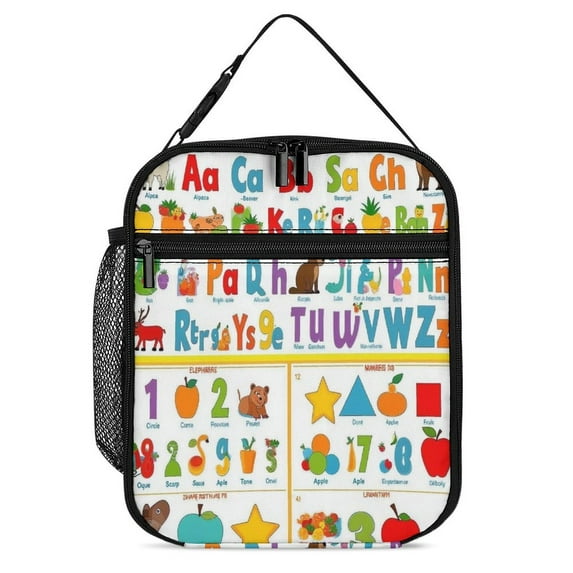 ABC Eduional-2 Insulated Lunch Box Thermal Bag,Waterproof Lunch Bag ...