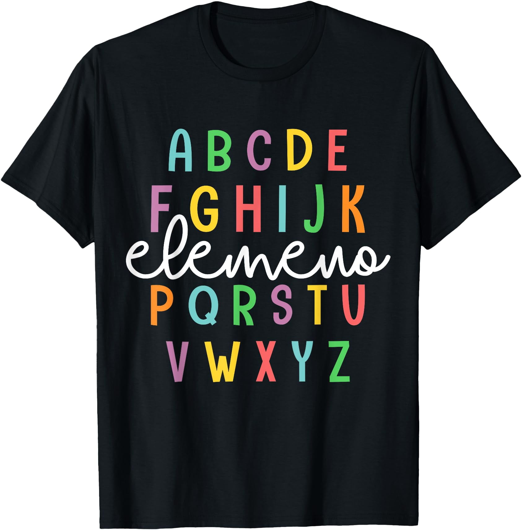 ABC Elemeno Alphabet Kindergarten Teachers Back to School T-Shirt ...
