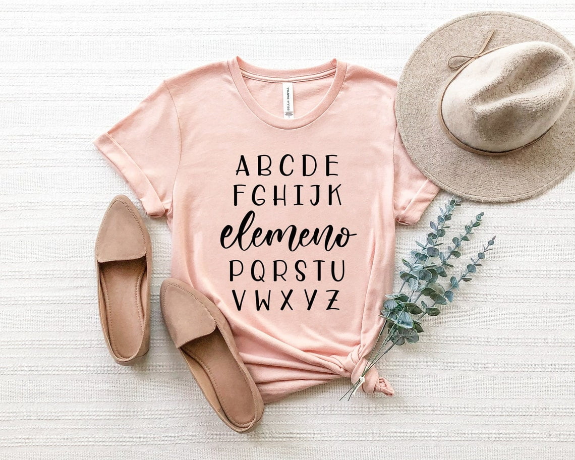 ABC Elemeno Shirt, Teacher Shirts, ABC Shirt, Elementary Teacher Shirt ...