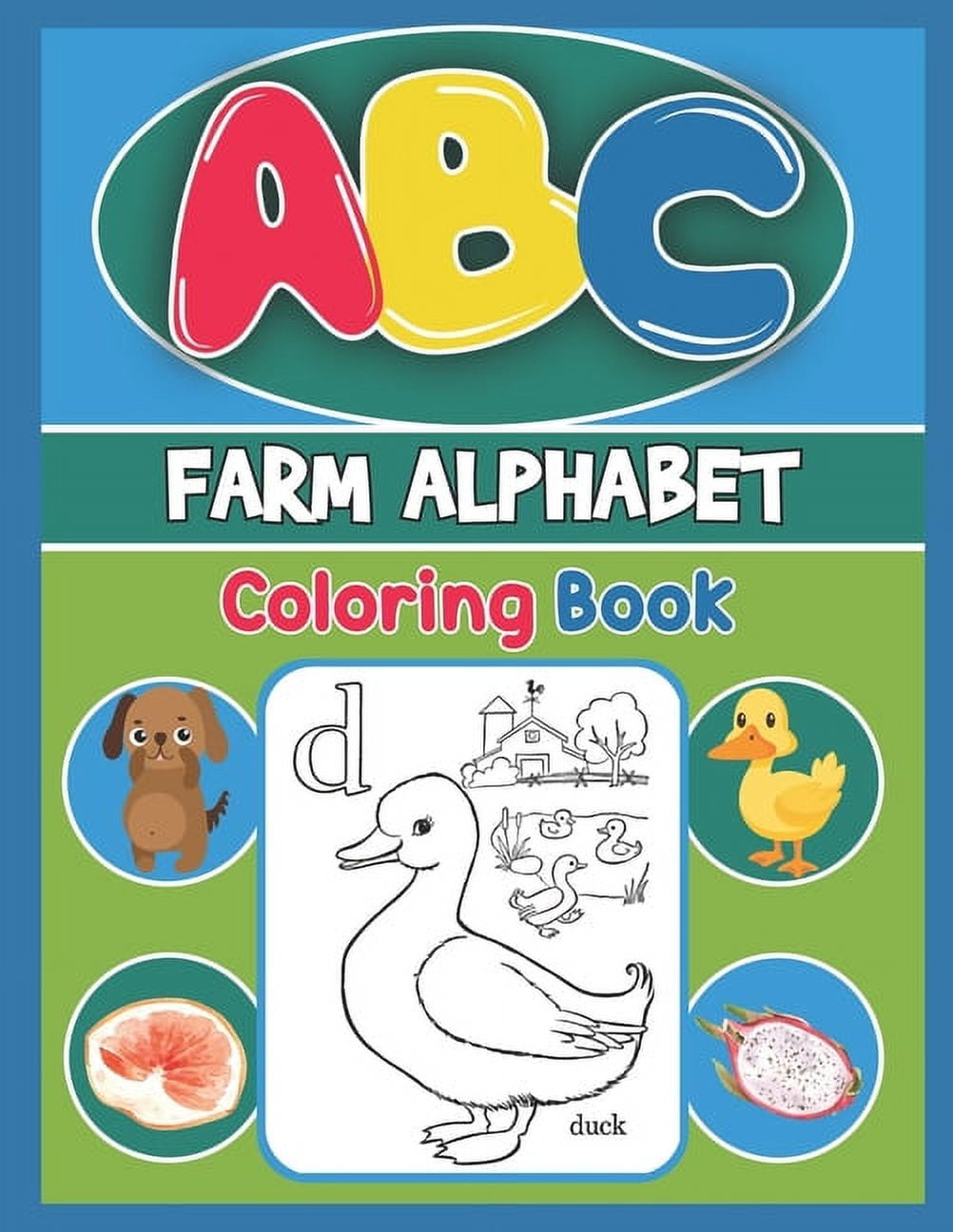 ABC Farm Alphabet Coloring Book : ABC Farm Alphabet Activity Coloring ...