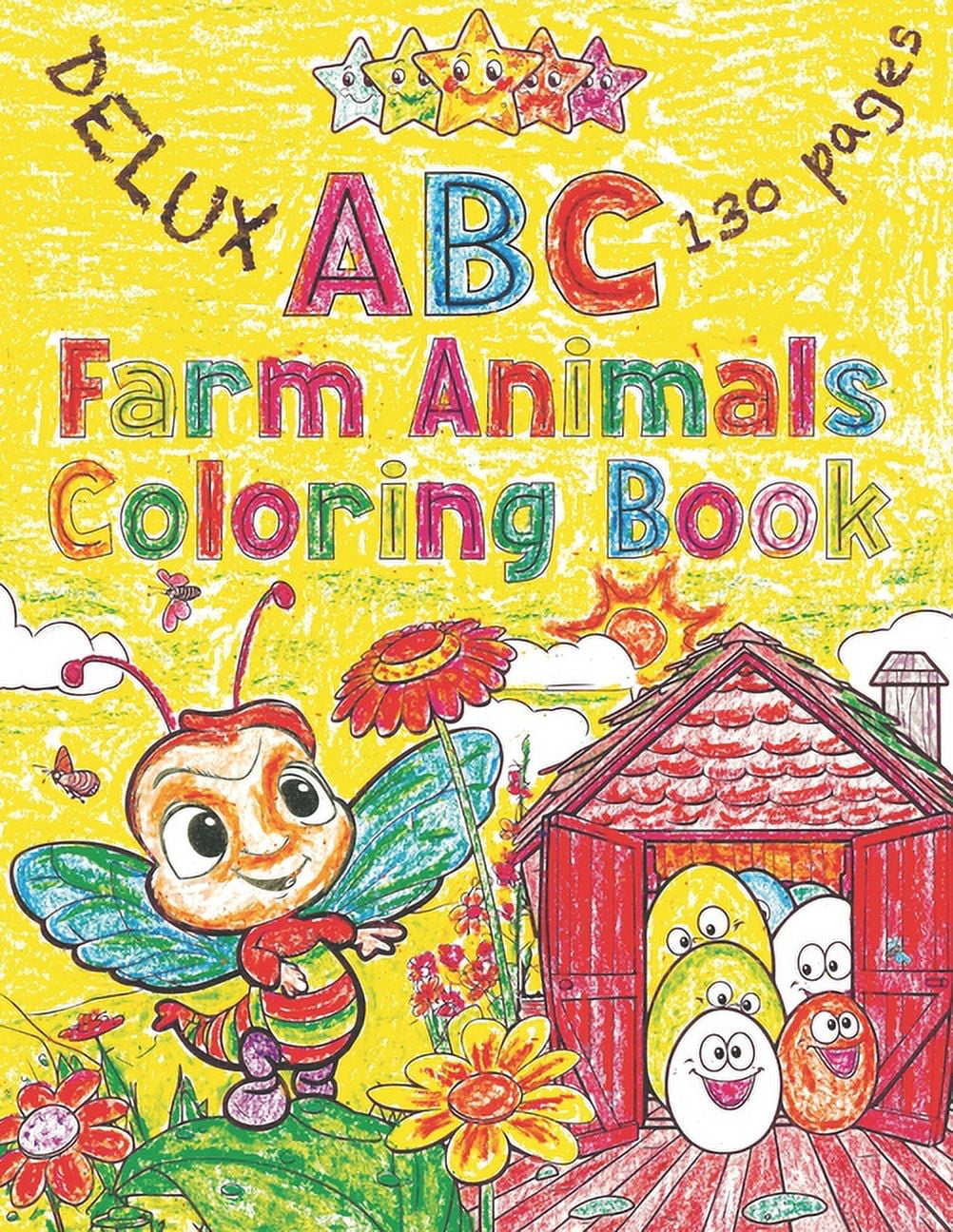ABC Farm Animals & Poems Coloring Book: Learn the Alphabet with ...