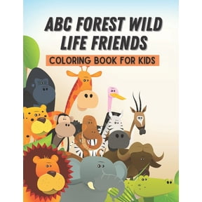 Wild Animal Coloring Books for Kids and Adults with Fun Designs