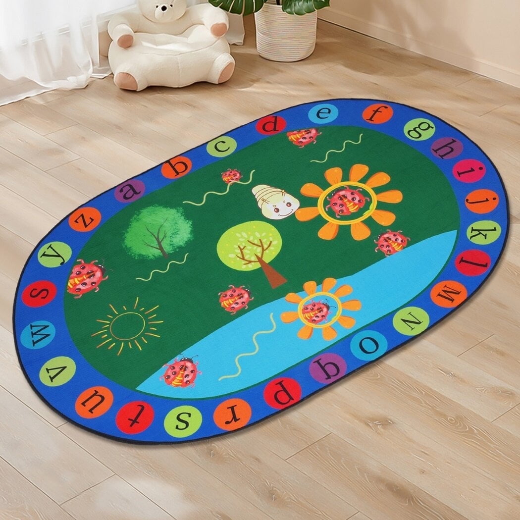 ABC Kids Rug, Alphabet Learning Carpet, Non-slip Play Mat, 47 x 31 ...