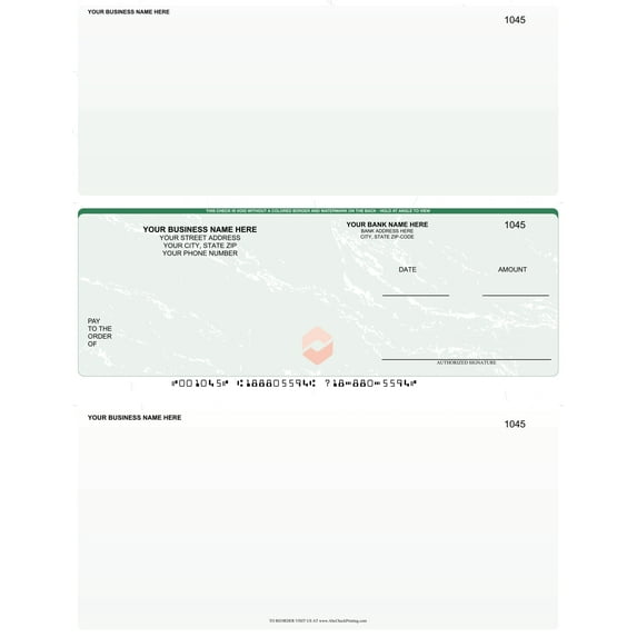 ABC Laser Business Checks – Checks In the Middle, Marble Gold - 100 ...