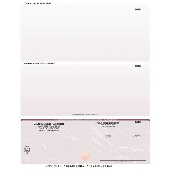 ABC Laser Business Checks – Checks on Bottom, Marble Red - 500 ...