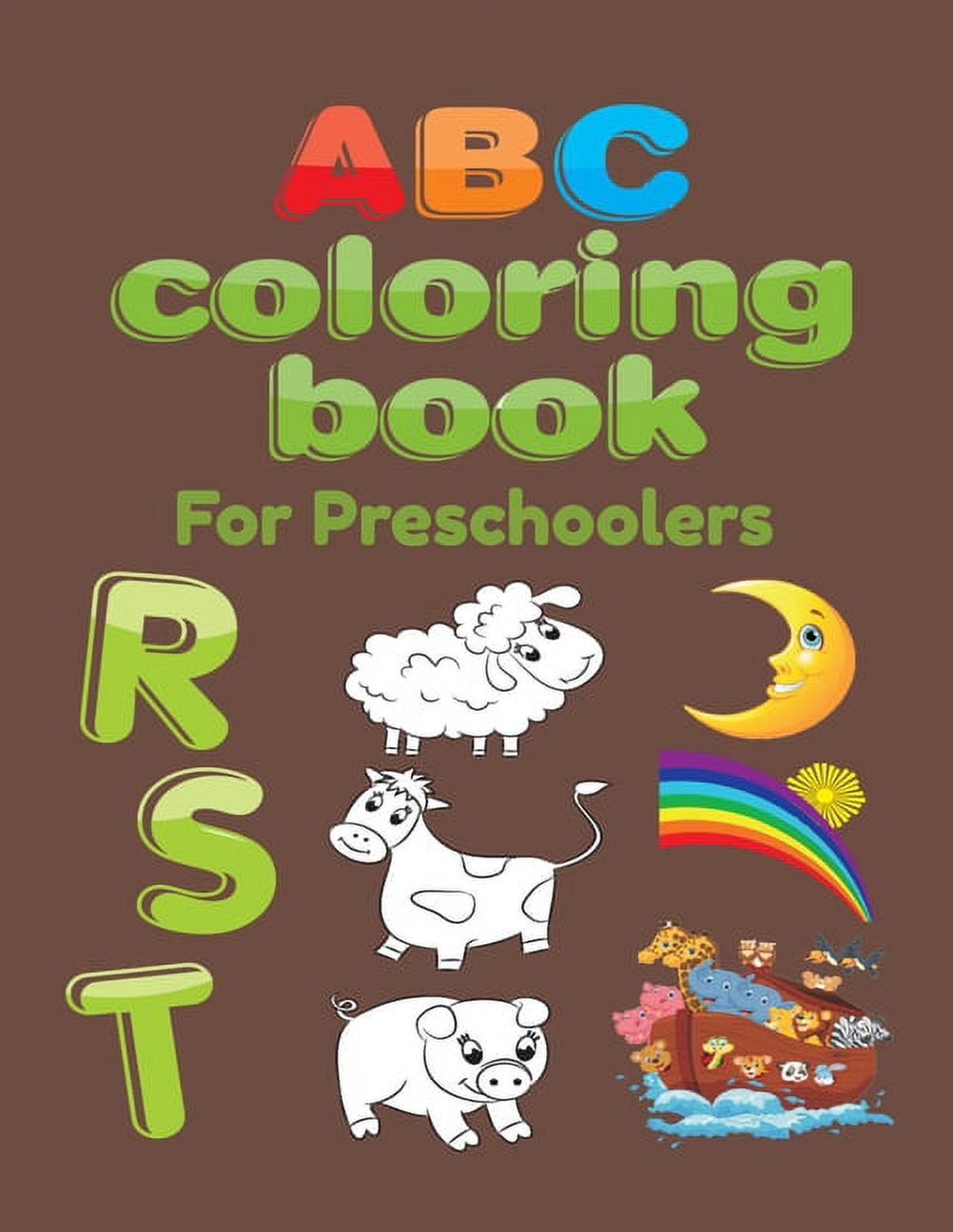 ABC Letter Coloring Book For Preschoolers: ABC Letter Coloringt letters ...