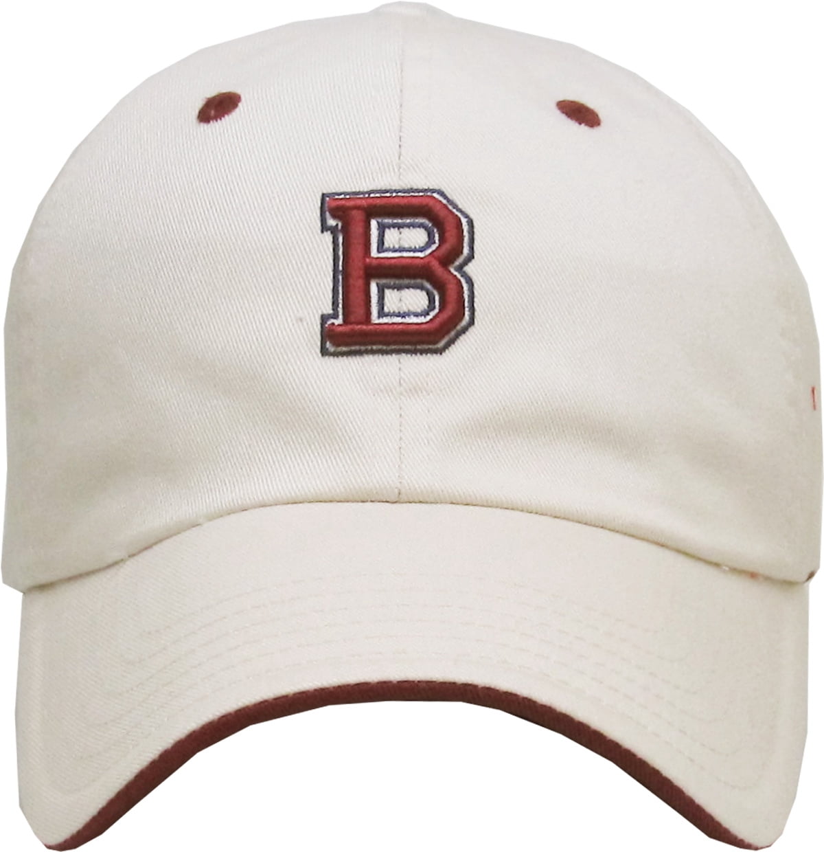 ABC Letter Initial Embroidery Adjustable Dad Hat Cotton Baseball Cap ...