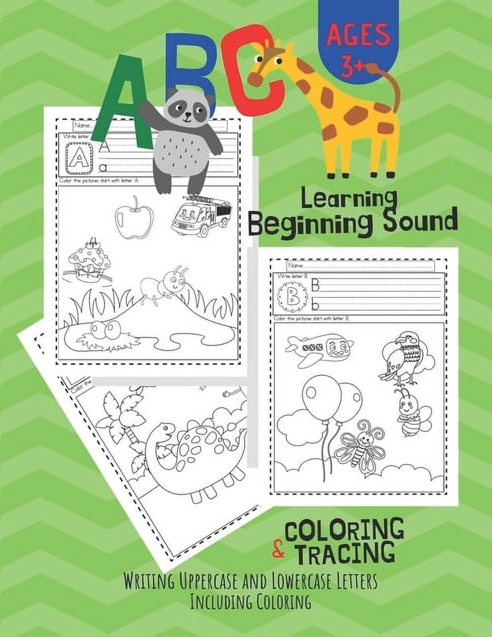 ABC Letter Learning Beginning Sound, Coloring and Writing: workbook for ...